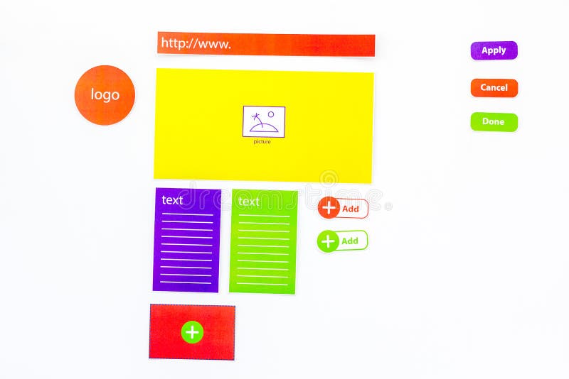 Developing Internet Site. Website Design Concept Stock Photo - Image of ...