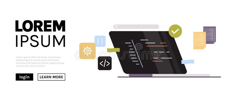 Developing New Software On Laptop And Freelance Developer Programming Coding Development