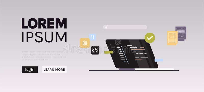 Developing New Software on Laptop and Freelance Developer Programming, Coding, Development ...