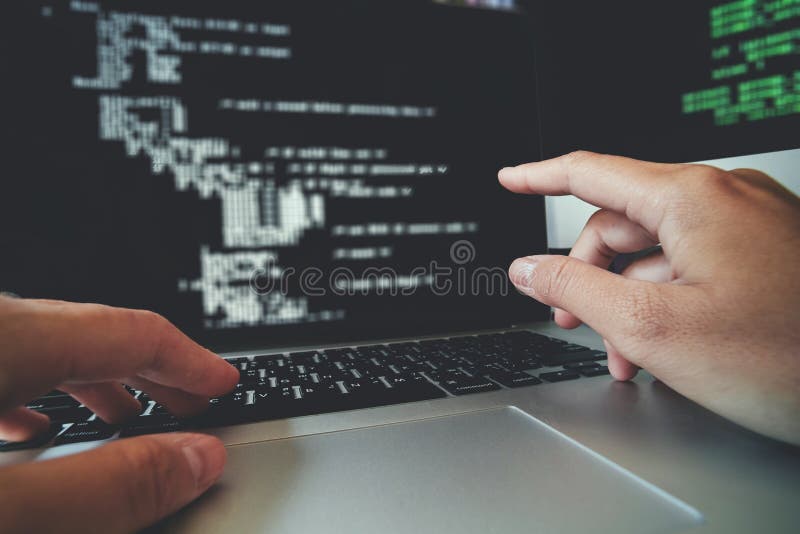 Developing Programmer Development Website Design and Coding Technologies Working in Software ...