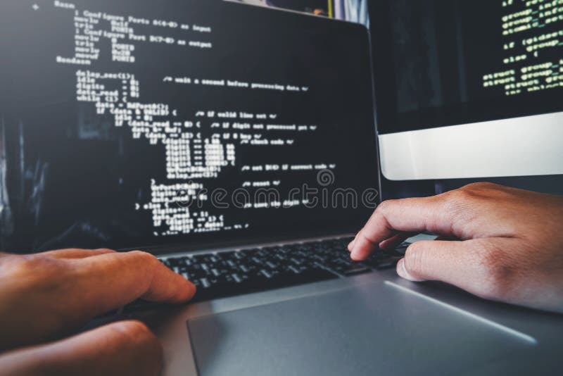 Developing Programmer Development Website Design and Coding Technologies Working in Software ...