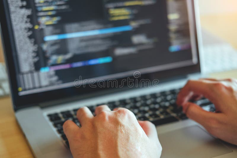 Developing Programmer Development Website Design And Coding Technologies Working In Software