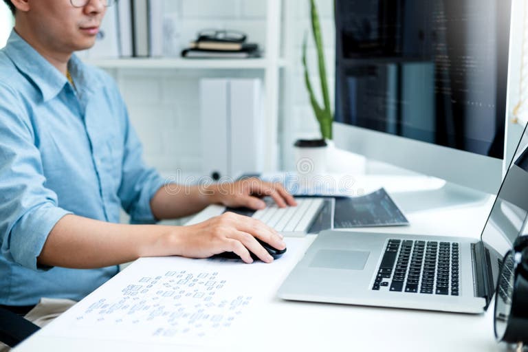 Developing Programmer Development Website Design and Coding Technologies Working in Software ...