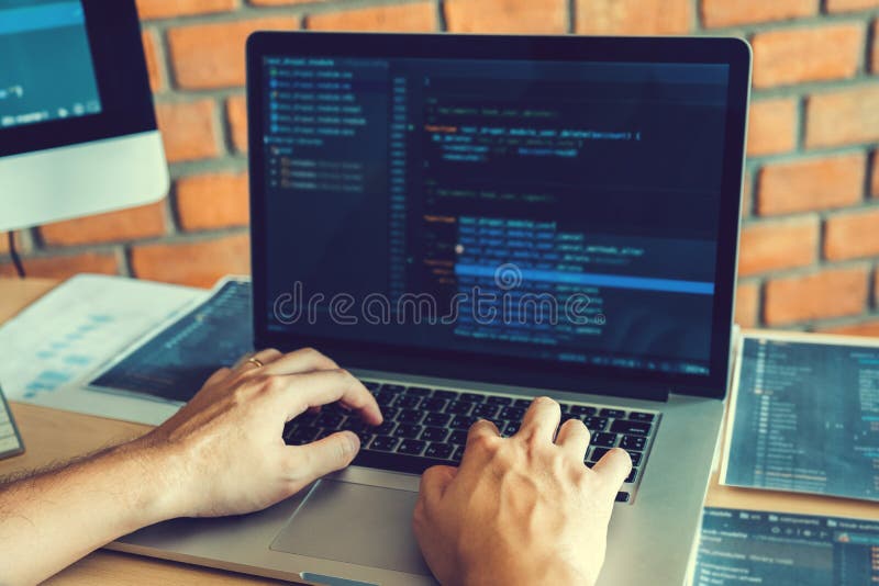 Developing Programmer Development Website Design and Coding Technologies Working in Software ...