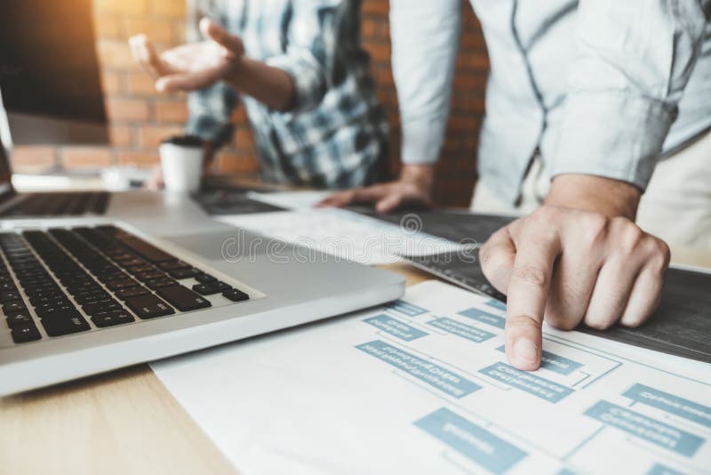 Developing Programmer Team Development Website Design And Coding Technologies Working At