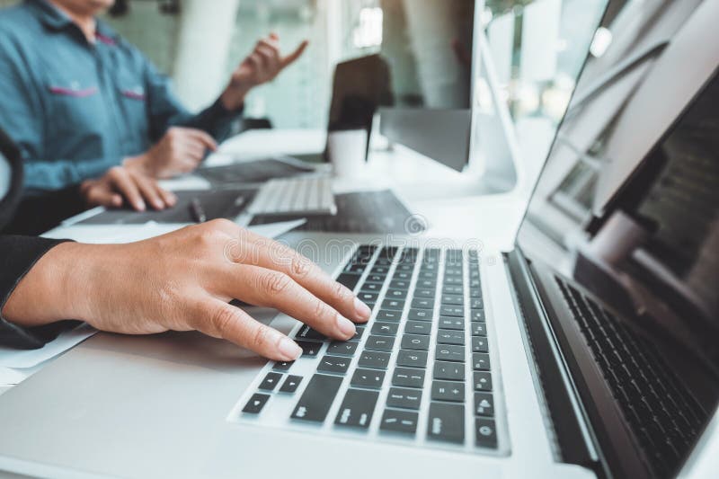 Developing Programmer Team Development Website Design and Coding Technologies Working in ...