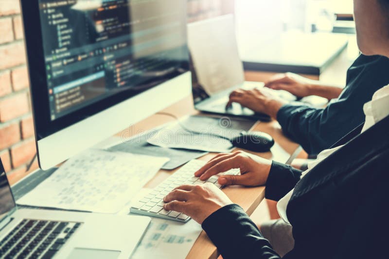 Developing Programmer Development Website Design and Coding Technologies Working in Software ...