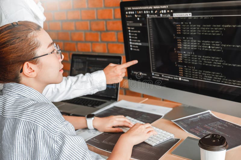 Developing Programmer Team Reading Computer Codes Development Website Design and Coding ...