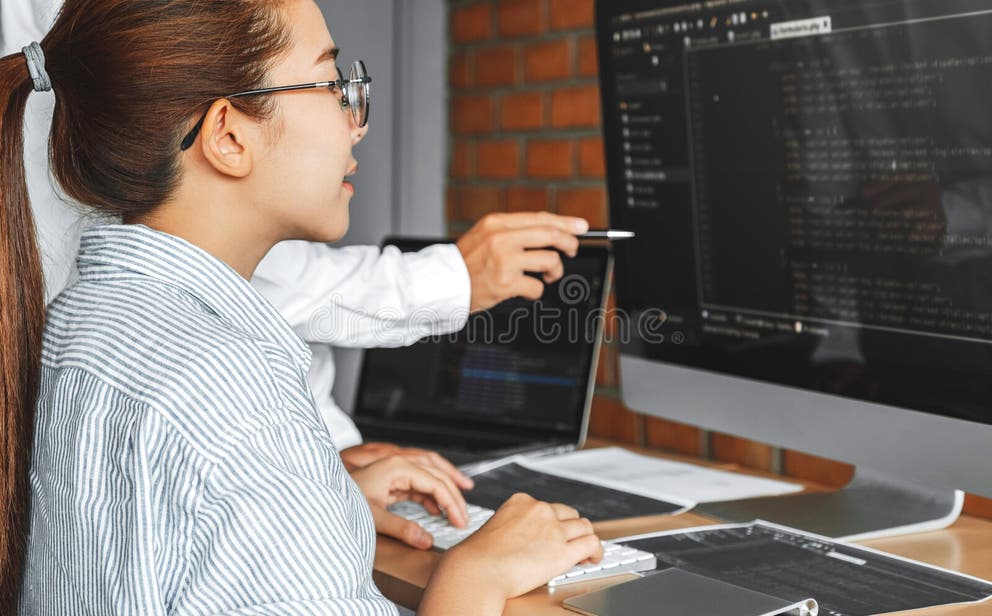 Developing Programmer Team Reading Computer Codes Development Website Design and Coding ...
