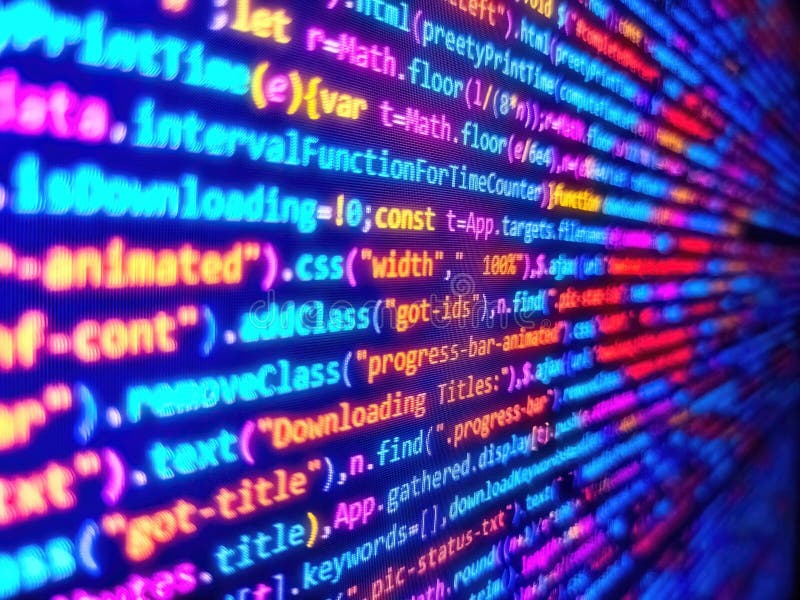 Computer Language Script Code Screen Computer Program Preview Abstract Computer Script Source