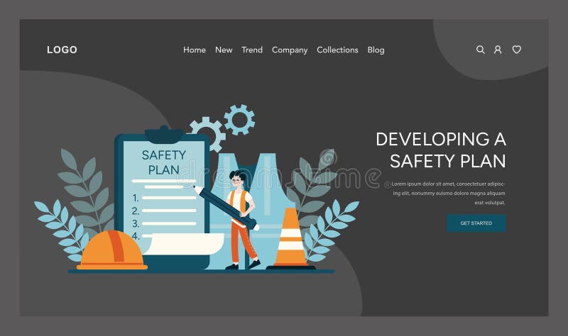 Developing a Safety Plan Vector Stock Vector - Illustration of factory ...