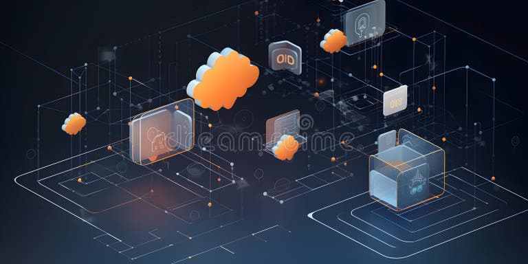 Developing Scalable Web Applications with AWS Dynamic Lig Generative AI Stock Illustration ...