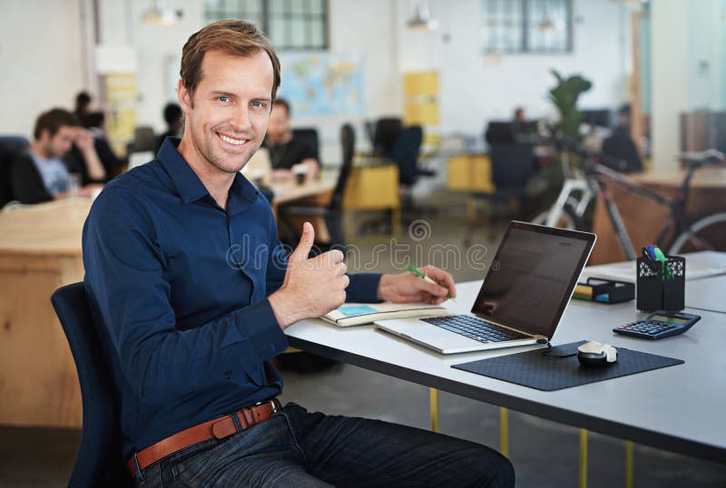 Developing Tomorrows Tech Today. Portrait of a Designer Giving the ...