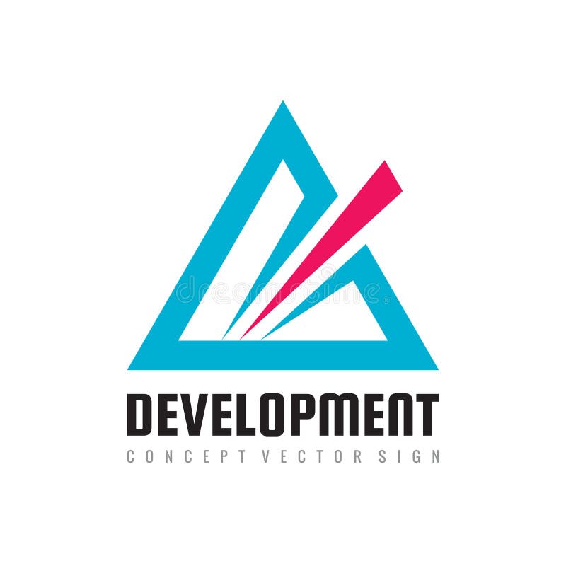 Development Abstract Triangle - Vector Logo Template Concept ...
