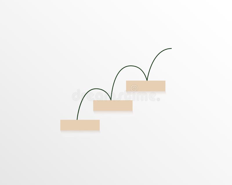 Development, Achievement, Implementation, Vector Illustration. Simple ...