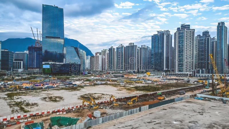 A Development Area at Kai Tak, Hong Kong 5 Feb 2023 Stock Image - Image of industrial, highway ...