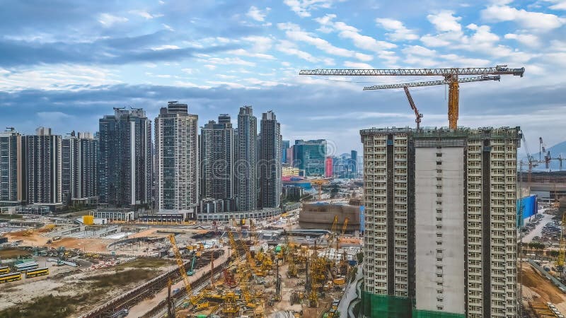 A Development Area at Kai Tak, Hong Kong 5 Feb 2023 Editorial Stock ...