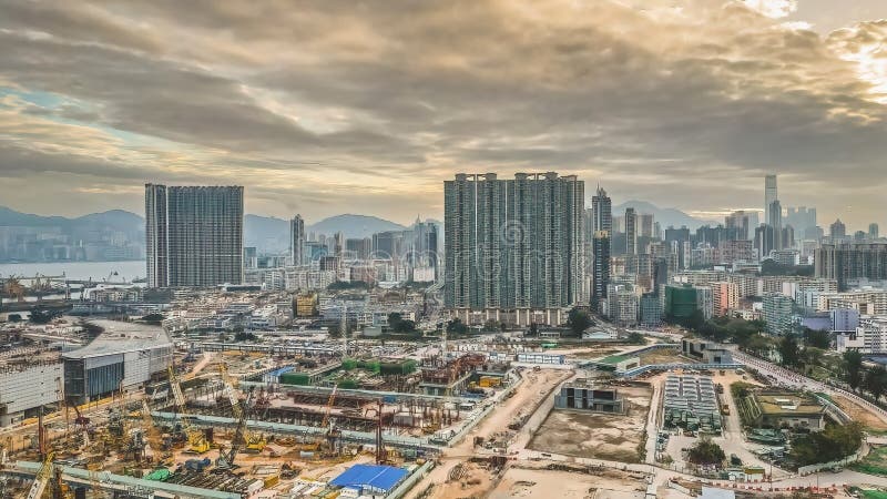 A Development Area at Kai Tak, Hong Kong 5 Feb 2023 Editorial Stock ...