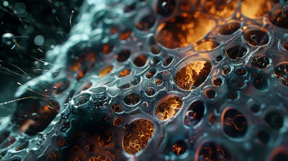 Development of Bionanotechnology. a Close-up of the Surface of a ...