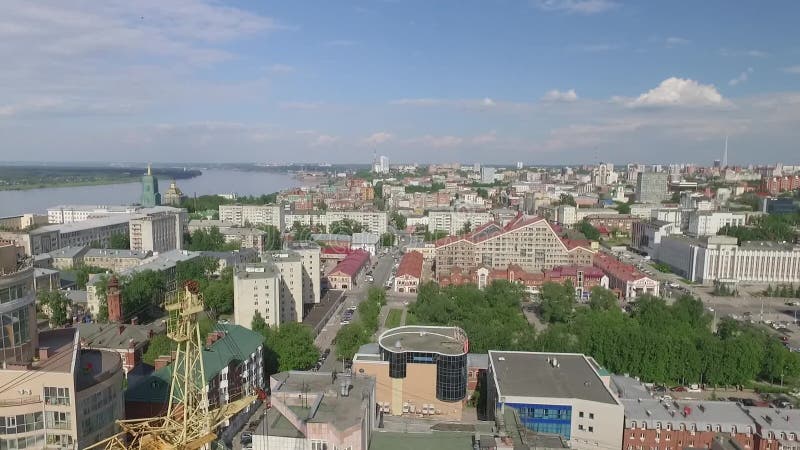 The Development and Building of the City in Russia Stock Footage ...
