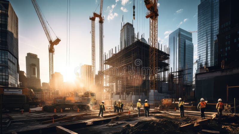 Development Building Project Stock Illustration - Illustration of ...