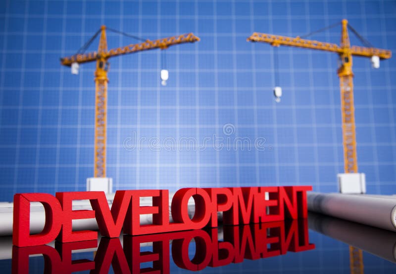 Development, Buildings Under Construction Background Stock Photo ...