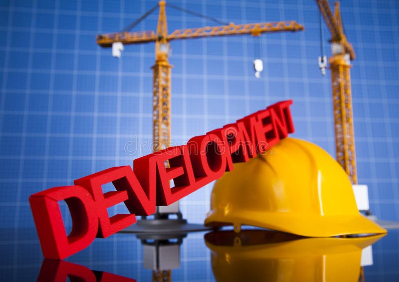 Development, Buildings Under Construction Background Stock Photo ...