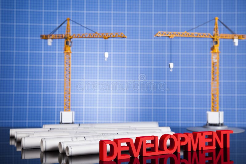 Development, Buildings Under Construction Background Stock Photo ...