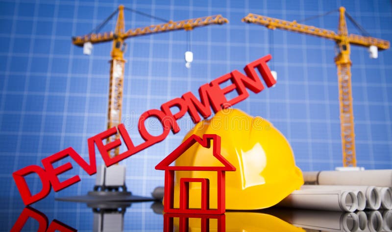 Development, Buildings Under Construction Background Stock Image ...