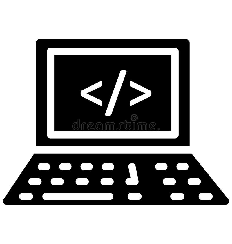 Development Coding Isolated Vector Icon That Can Be Very Easily Edit Or Modified Development