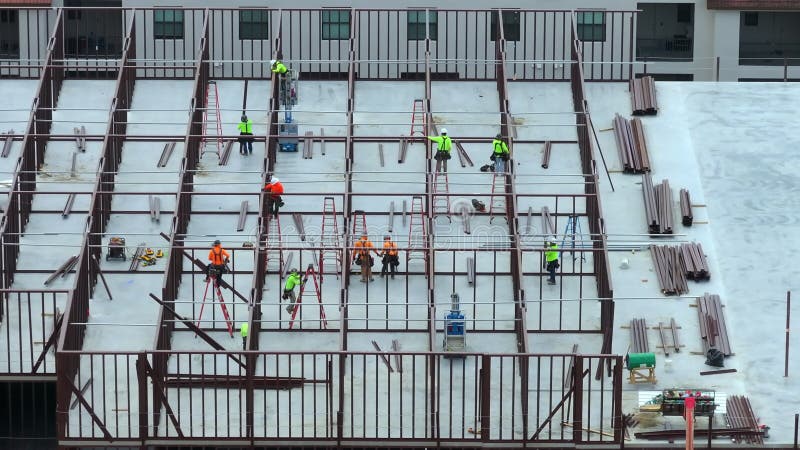 Development of Commercial Housing in USA. Construction Works on ...