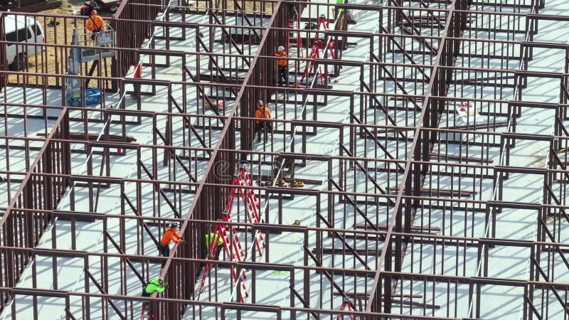 Development of Commercial Housing in USA. Construction Works on ...