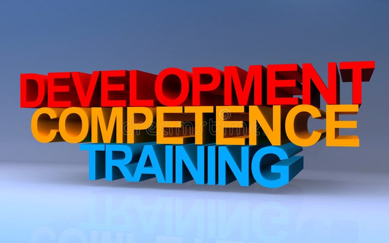 Development Competence Training on Blue Stock Photo - Image of goals ...