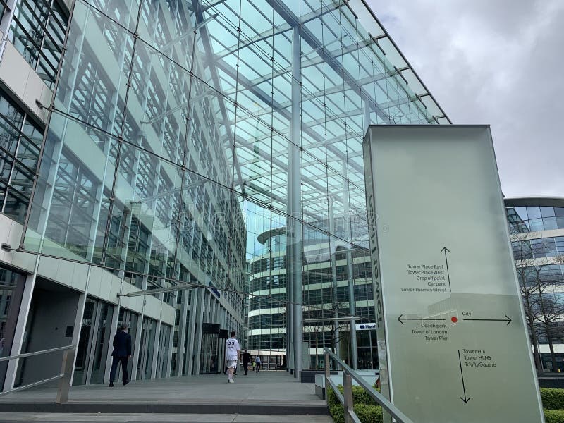 Tower Place West, 5 Great Tower St, London with Its Glass Atrium Made ...