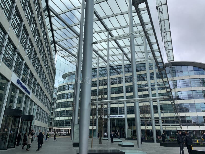 Tower Place West, 5 Great Tower St, London with Its Glass Atrium Made ...