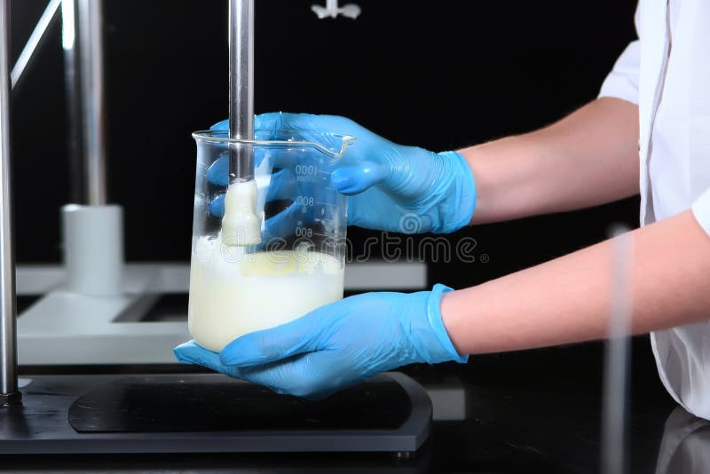 Cosmetic Chemicals Ingredient on White Laboratory Table Stock Photo ...