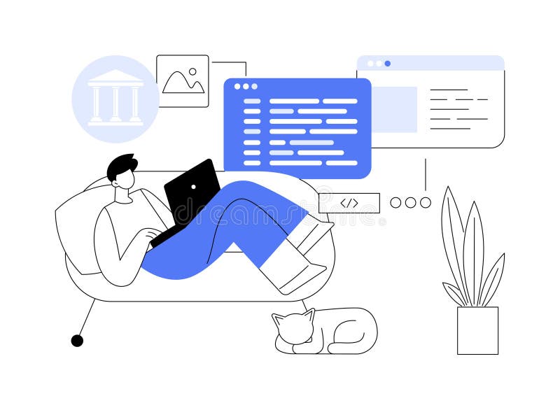 Development Course Isolated Cartoon Vector Illustrations. Stock Vector ...