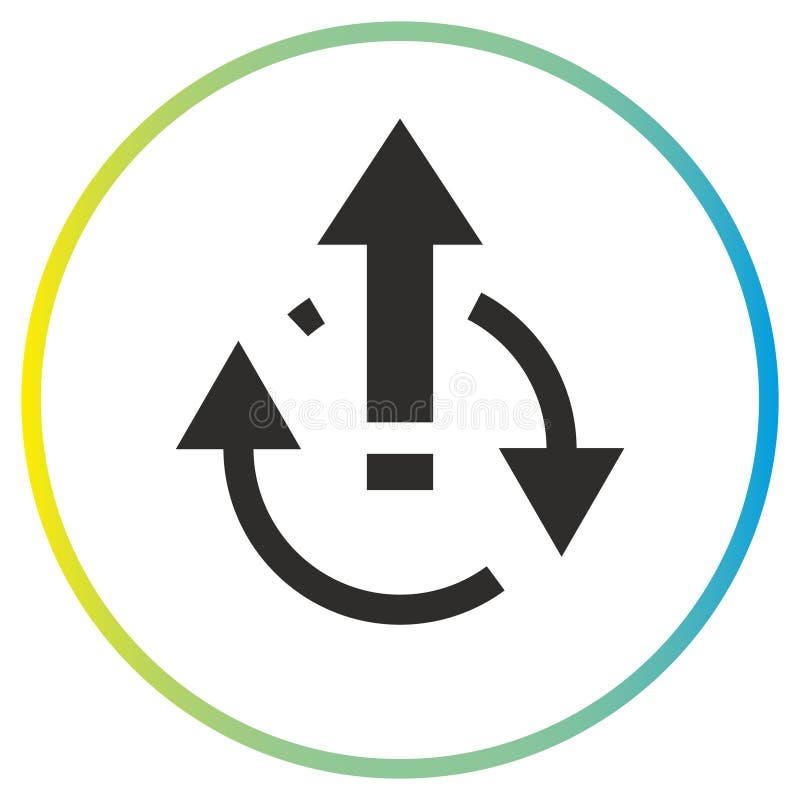 Development Cycle Icon, Continuous Improvement, Constant Rising Stock ...