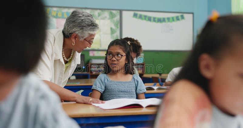 Science, Portrait and Happy Kids with Microscope for Learning, Stem Education and Knowledge ...