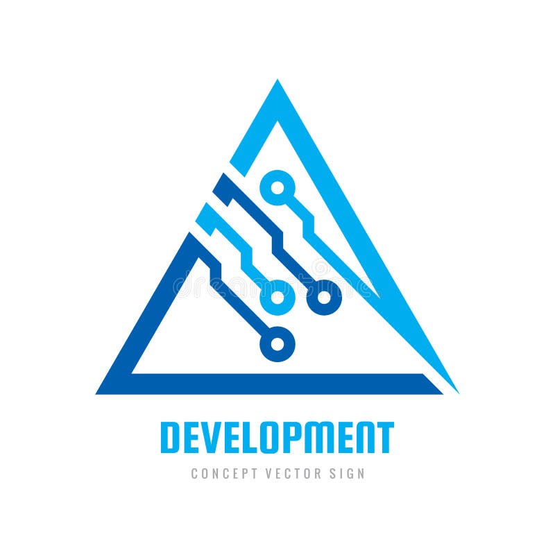 Development Electronic Technology - Vector Logo Template for Corporate ...