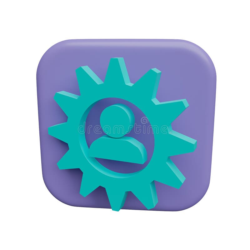 Development, Gear 3d Icon Render Illustration Stock Illustration ...