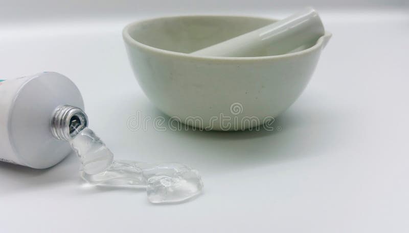 Gel Tube in the Pharmacy Laboratory Stock Image - Image of development ...