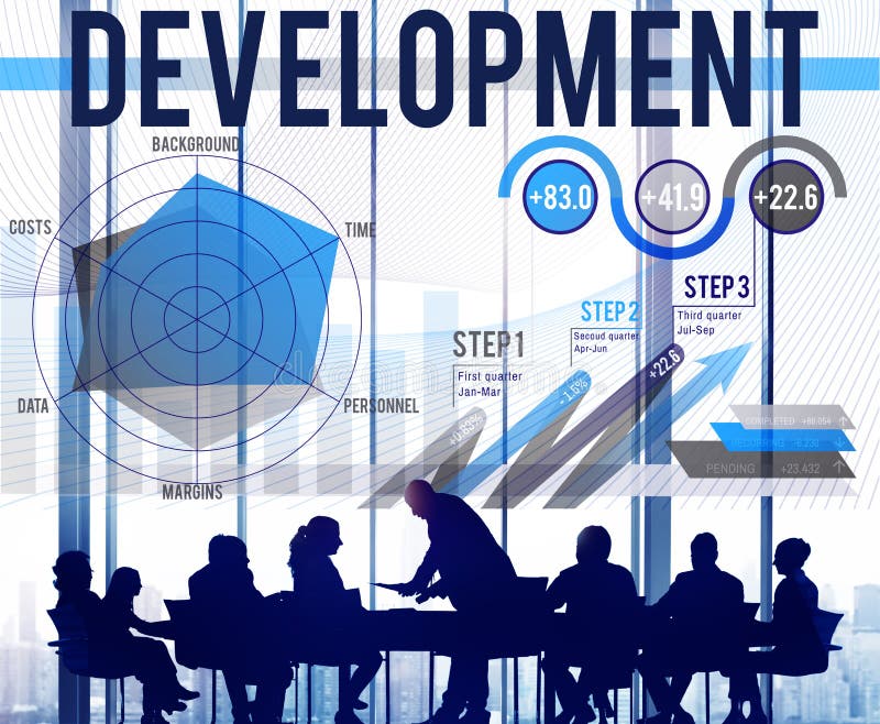 Development Goal Growth Improvement Solution Concept Stock Illustration ...