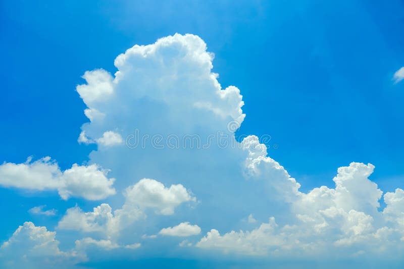 The Development Growth of Powerful Cumulus Clouds in the Summer Sky in ...