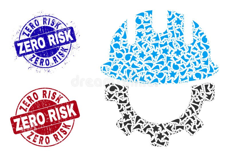 Development Hardhat Mosaic of Shards with Zero Risk Scratched Rubber ...