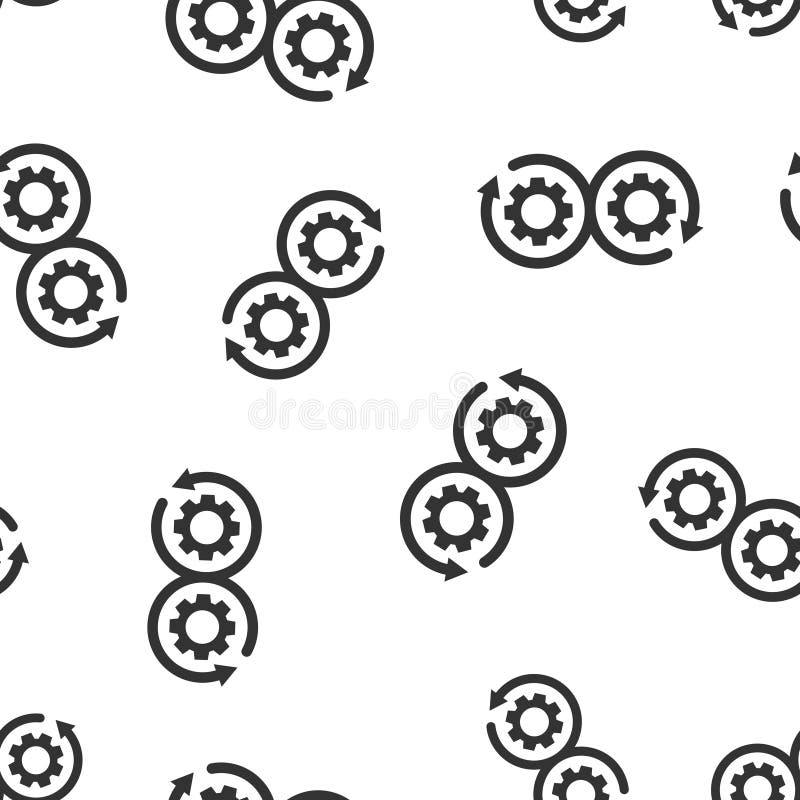 Development Icon Seamless Pattern Background. Devops Vector ...