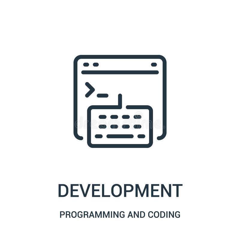 Develop Icon Vector from Friendship Collection. Thin Line Develop Outline Icon Vector ...