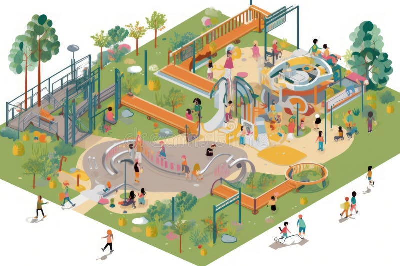 Inclusive Playgrounds Stock Illustrations – 15 Inclusive Playgrounds ...