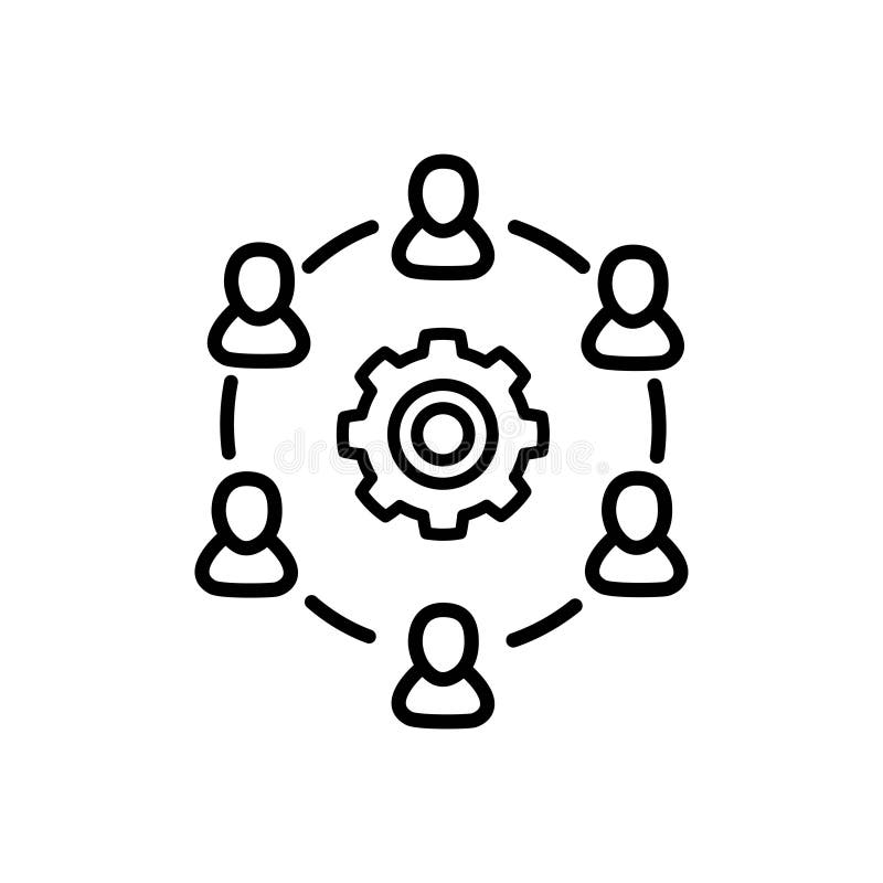 Development Interacting Communication Meeting Icon. Vector Illustration ...