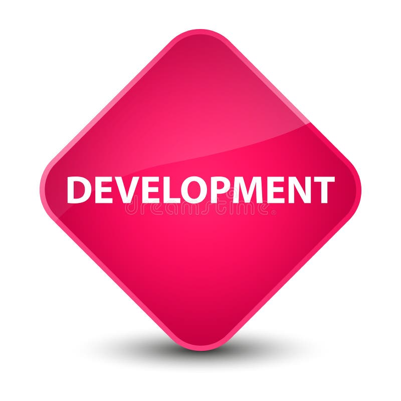 Development Elegant Pink Diamond Button Stock Illustration ...